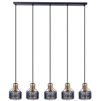 N&auml;ve Pendelleuchte Esszimmerleuchte K&uuml;chenlampe Deckenlampe H&auml;ngelampe Schwarz Gold