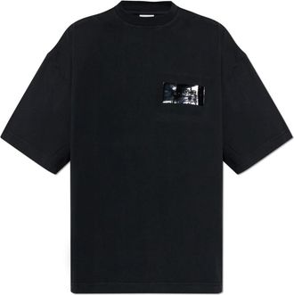 VETEMENTS Homme, Tops, Noir, Taille: XS T-shirt avec imprim&eacute;
