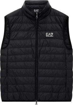 Emporio Armani Emporio Armani Ea7, Homme, Vestes, Noir, Taille: XL Core Identity Packable Gilet