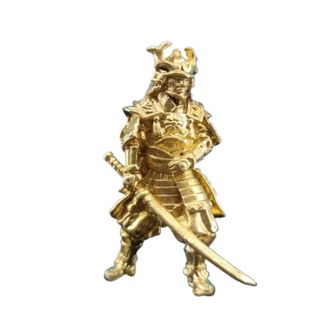 Generic OLSKFUH Messingfiguren Japanischer Shogunat-Samurai-Soldaten, Krieger, Desktop-Ornamente, Antike Samurai-Miniaturstatue Aus Metall, Heim-Bonsai-Mikrol