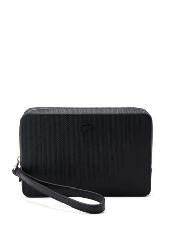 Lacoste pochette Chantaco en cuir - Noir