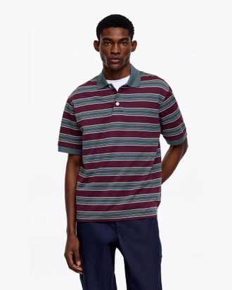 Arket Kurz&auml;rmliges Poloshirt -Rot