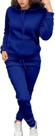 Generic Ensemble Jogging Femme V&ecirc;tement sport d&eacute;contract&eacute; Surv&ecirc;tement Tenue Chaude Activewear Printemps Y2k Oversize Chaud Sportwear Sweats Capuche Pour conce