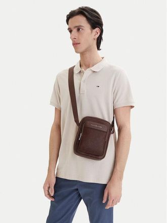 Tommy Hilfiger Umh&auml;ngetasche Th Flag Monogram Mini Reporter AM0AM14138 Braun