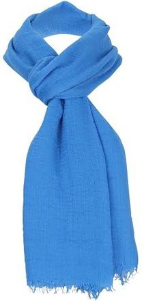 Malito more than fashion malito - Écharpe tendance pour femme en viscose - Écharpe légère - Couleur unie - Foulard fin - Doux et respirant - S604, bleu, 180 x 90