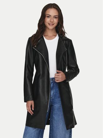 Jacqueline de Yong Jacke aus Kunstleder Yetta 15328148 Schwarz Regular Fit