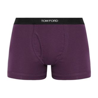 Tom Ford Homme, Sous-v&ecirc;tements, Violet, Taille: S Cotton Boxer Briefs