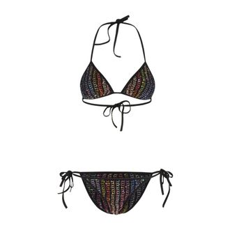 Missoni Femme, Maillots de bain, Multicolore, Taille: 40 FR Bikini Triangle en Crochet