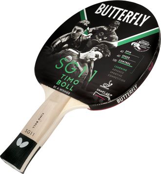 Butterfly Timo Boll SG 11 Tischtennisschläger | Tischtennis Racket Bat Hobby & Freizeit | ambitionierter Freizeitspieler | ITTF zertifizierter Addoy Belag | ana