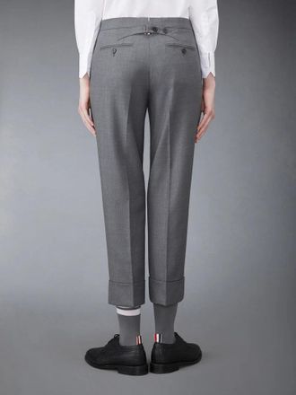 Thom Browne Super 120s Twill Trousers - Gray