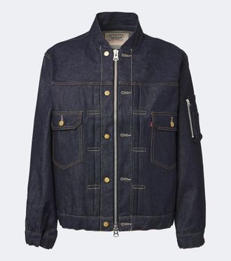 sacai Veste bomber en denim