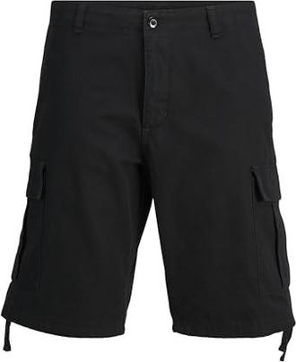 Jack & Jones Jack & Jones Short Cargo pour Homme, Coupe Droite, Noir, XXL