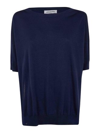 Gentryportofino Pull Col Rond - Bleu