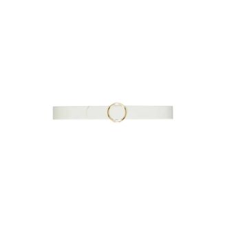 Liviana Conti Femme, Accessoires, Blanc, Taille: 95 CM Ceinture en cuir v&eacute;gan avec boucle ronde