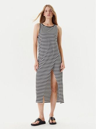 Benetton United Colors Of Benetton Sommerkleid 3W0C5V02F Schwarz Regular Fit