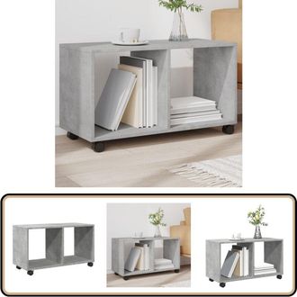 vidaXL Vidaxl - Rollschrank Betongrau 72x33x42,5 cm Holzwerkstoff