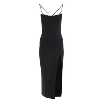 MUGLER Ro1628 Midikleid - - Dresses - Damen - Schwarzk - XS