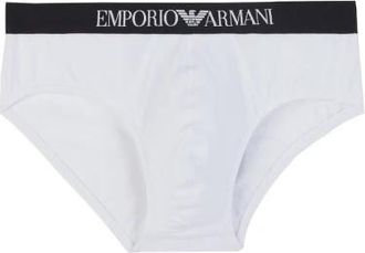 Emporio Armani Wei&szlig;e Briefs Stilvoll 1108141A59700010 - - Underwear - Herren - Wei&szlig; - M