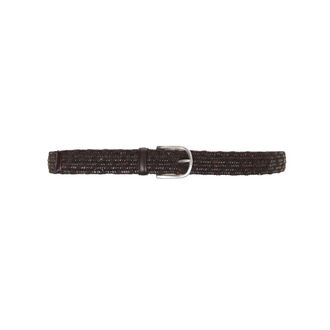 Orciani Brauner Geflochtener Lederg&uuml;rtel Aw24 - - Accessories - Herren - Braun - 100 CM
