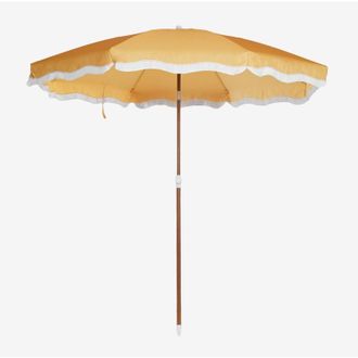Sklum Parasol Jarko &Oslash;230 cm en tissu et acier SKLUM Jaune Curry