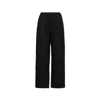 Jil Sander Pantalon droit en laine m&eacute;lang&eacute;e