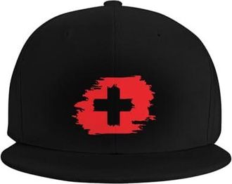Generic Drapeau De La Suisse Femme Homme Strapback Cap S&eacute;chage Rapide Snapback Chapeau Snapback Casquette De Baseball pour Hip Pop Sport Adulte