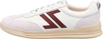 Lloyd Herren Halbschuhe Orbit, M&auml;nner Low-Top Sneaker,schn&uuml;rer,Business,Freizeit,Halbschuhe,stra&szlig;enschuhe,Strassenschuhe, White/Bordo, 44 EU / 9.5 UK
