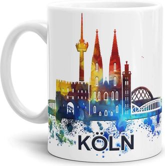 Tassendruck Köln-Tasse Skyline - Kaffeetasse/Mug/Cup - Qualität Made in Germany