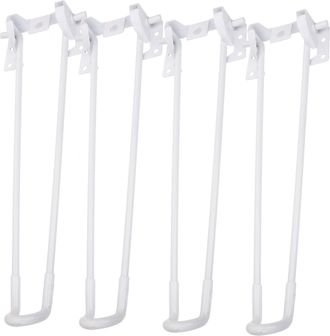 Soimiss 4 Stück Klappbare Haarnadel Tischbeine Aus Metall Stabil Heavy Duty Für Selbstgemacht Möbel Couchtisch Esstisch Schreibtisch in Weiß