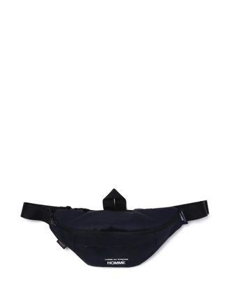 Comme Des Garçons sacoche à logo imprimé - Bleu