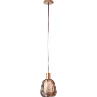 Brilliant Lampe Wallace Pendelleuchte 1-flammig Kaffee dunkel Aluminium braun 1x A60, E27, 40 w - Brilliant
