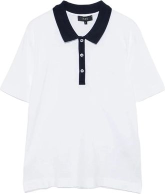 Fay Homme, Tops, Blanc, Taille: M B001 Polo