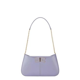Elisabetta Franchi Over-the-shoulder Tasche mit Logo-Detail - - Bags - Damen - Lila - ONE SIZE