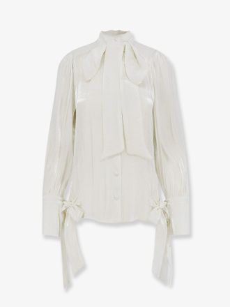 Actualee Satin shirt with padded shoulders - ACTUALEE - gender_Woman