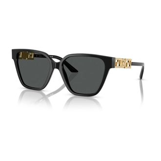 Versace Femme, Accessoires, Noir, Taille: 56 MM Lunettes de Soleil Carr&eacute;es Style Classique Luxe Cristaux