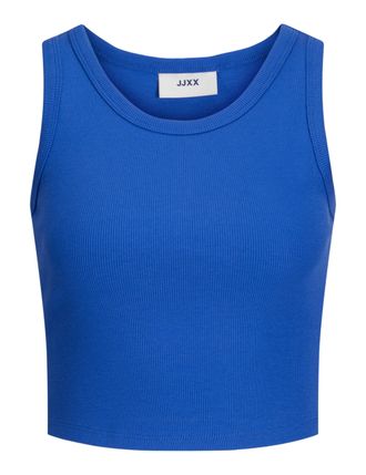 Jack & Jones Damen JXFALLON STR SL Rib TOP JRS NOOS Tanktop, Blue Iolite, XS