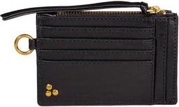 Jerome Dreyfuss Porte-cartes Lucky en cuir de vachette
