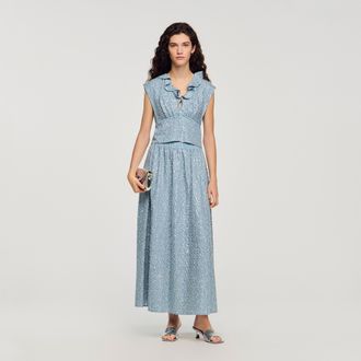 Sandro Langer Rock mit Pailletten