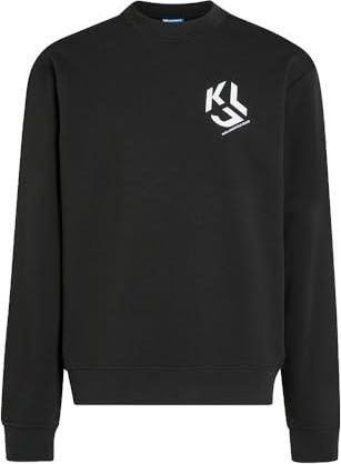 Karl Lagerfeld Mens, Monogram Sweat, Regular Fit, Noir, XL Homme