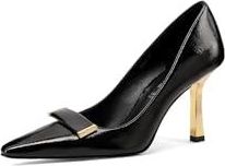 Queen Helena Escarpins élégants Chaussures à bout fermé Femme K4019, Noir, 35 EU