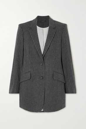 Rag & Bone Charles Blazer Aus Einer Wollmischung Mit Nadelstreifen - Grau