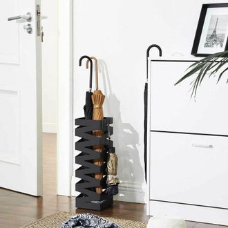 Songmics Calicosy - Porte parapluie noir - H49 cm