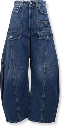 Sportmax Femme, Jeans, Bleu, Taille: W27 Violino Jeans Coupe Ample