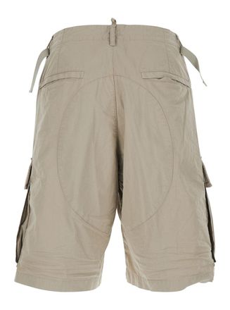 Dsquared2 Mens Shorts Beige Stretch Cotton