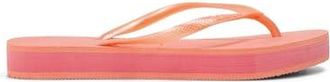 Havaianas Slim Flatform, Tongs &Eacute;l&eacute;gantes, Durables et Polyvalentes, Avec Plateforme de 2,5 cm, Fines Lani&egrave;res, Femme