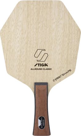 STIGA Sports Allround Classic Cybershape - Offensives 5-Layer Tischtennisholz - Leichtgewichtig mit Pr&auml;zision und Gef&uuml;hl - Konkaver Griff