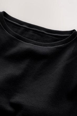 Next Langarmshirt Geripptes Langarmoberteil mit verdecktem Support (1-tlg)