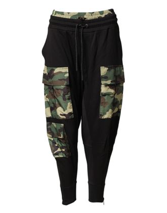 Dolce & Gabbana Multicolor Camouflage Cargo Jogger Men Pants Co+pa+pl