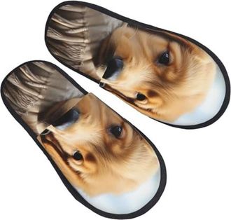 Generic Pantoufle Maison Chiot De Chien Paresseux Hiver Pantoufles Antid&eacute;rapantes Chaussons Maison Confortable Hiver Chaussures Chaudes Pour Camping Voyages M