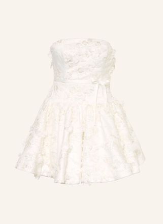 Maje Cocktailkleid Mit Schmuckperlen weiss